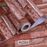 China 3D Brick PVC Self Adhesive Wallpaper Rolls for Stone Wall for sale