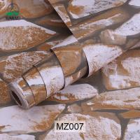China 3D Brick PVC Self Adhesive Wallpaper Rolls for Stone Wall for sale