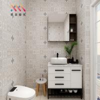 China Bathroom Wall Mosaic Tiles PVC Fireproof Self-Adhesive wallpaper for sale