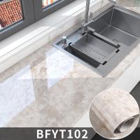 China Luxury Marble Look Peel And Stick Wallpaper 122cm Width Stick On Countertop Marble for sale