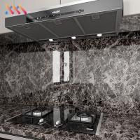 China ODM Black Marble Removable Wallpaper PVC Marble Temporary Wallpaper for sale