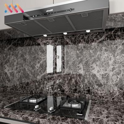 China ODM Black Marble Removable Wallpaper PVC Marble Temporary Wallpaper for sale
