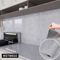 China Marble Kitchen Wall Tile Stickers Geometric Pattern Peel and Stick Vinyl Wallpaper for Home Interior Decoration for sale