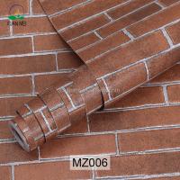 China Anti Static 3D Stone Wallpaper OEM ODM 3D Brick Stone Wall Sticker for sale