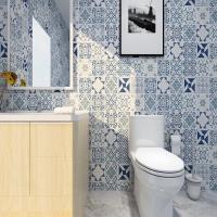China Modern Tile Mosaic Ceramic Wallpaper Roll for Kitchen Cupboard Cabinet Furniture Self Adhesive DIY Wall Stickers for sale