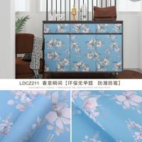 China Self Adhesive Vintage Floral Wallpaper Shelf Liner for Dresser Drawers Cabinet Waterproof and Modern 3D Flower Design for sale
