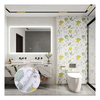 China Flower Design Self-adhesive Vinyl Wallpaper for Waterproof Bathroom Interior Refurbishment for sale