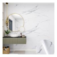 China Geometric Pattern Peel and Stick Wallpaper for Hotel Decoration Waterproof Marble PVC Sticker 60cm *10m for sale