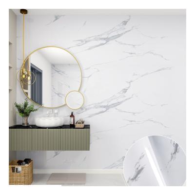 China Geometric Pattern Peel and Stick Wallpaper for Hotel Decoration Waterproof Marble PVC Sticker 60cm *10m for sale