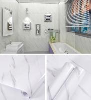 China Geometric Pattern Peel and Stick Wallpaper for Hotel Decoration Waterproof Marble PVC Sticker 60cm *10m for sale