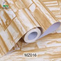 China 3D Slate Stone Brick Effect Wallpaper PVC 3D Brick Wallpaper For Walls for sale