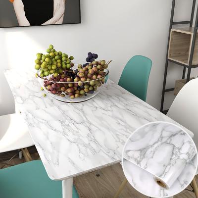 China Apartment Cream Marble Effect Wallpaper Bedroom 60cm*10m Moisture Proof for sale