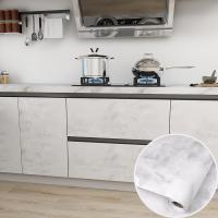 China Apartment Cream Marble Effect Wallpaper Bedroom 60cm*10m Moisture Proof for sale