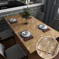 China Apartment Cream Marble Effect Wallpaper Bedroom 60cm*10m Moisture Proof for sale