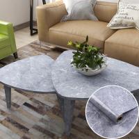 China Apartment Cream Marble Effect Wallpaper Bedroom 60cm*10m Moisture Proof for sale