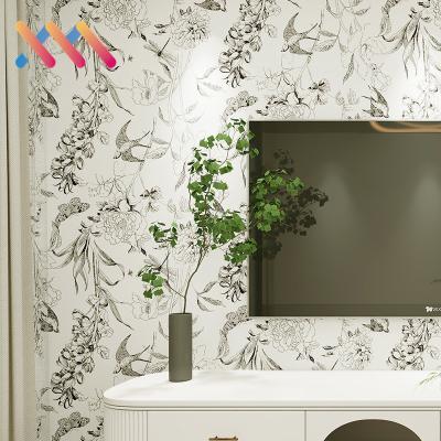 China Self Adhesive Waterproof 3D Natural Flower Wallpaper for Easy Installation on Any Smooth and Clean Surfaces for sale