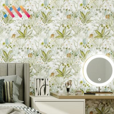 China Upgrade Your Home Decor with Self Adhesive Floral Wallpaper Roll Natural Flower Mural for sale