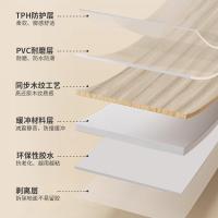 China Peel And Stick Vinyl Floor DIY Wood TPH Flooring Sticker Fire Resistance for sale