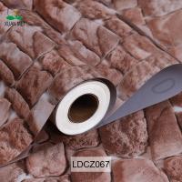 China Water-proof Self Adhesive 3D Brick Wallpaper for PVC Wall Covering Wallpaper 3D Wall Coating for sale