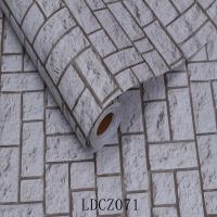 China DIY 3D Brick Stone Wallpaper 3D PVC Wallpaper Sticker For Villa Hospital School for sale