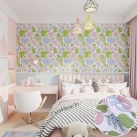China Home Decoration Floral Peel And Stick Wallpaper Glossy Floral Adhesive Contact Paper for sale