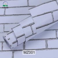 China Apartment Decoration Self Adhesive 3D Wallpaper 5M Roll White Brick Pattern for sale
