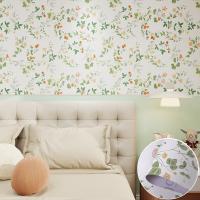 China Home Decoration Floral Peel And Stick Wallpaper Glossy Floral Adhesive Contact Paper for sale