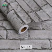 China Apartment Decoration Self Adhesive 3D Wallpaper 5M Roll White Brick Pattern for sale
