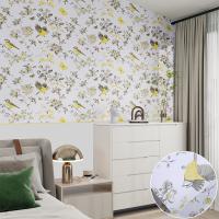 China Green Botanical Peel And Stick Wallpaper Geometric Adhesive Floral Wallpaper for sale