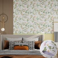 China Green Botanical Peel And Stick Wallpaper Geometric Adhesive Floral Wallpaper for sale