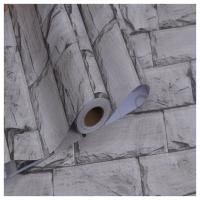 China Vinyl Embossed 3D Brick Stone Wallpaper DIY 3D Effect Brick Stone Wallpaper for sale