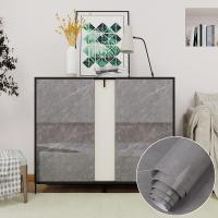 China DIY Dark Grey Marble Effect Wallpaper 50m Marble Look Wallpaper for sale