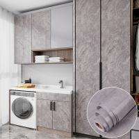 China DIY Dark Grey Marble Effect Wallpaper 50m Marble Look Wallpaper for sale