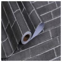 China Vinyl Embossed 3D Brick Stone Wallpaper DIY 3D Effect Brick Stone Wallpaper for sale