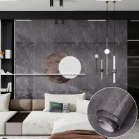 China OEM Marble Effect Kitchen Wallpaper Dark Grey Marble Tile Effect Wallpaper for sale