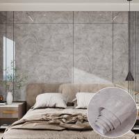 China Waterproof 3D Marble Effect Wallpaper Grey 50m Wallpaper That Looks Like Marble for sale