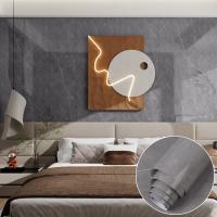 China Waterproof 3D Marble Effect Wallpaper Grey 50m Wallpaper That Looks Like Marble for sale
