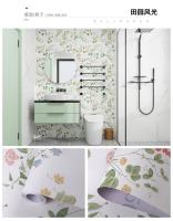 China PVC Self Adhesive Waterproof Oil Proof Moisture Proof Natural Mural Wallpaper for Modern Bedroom Bathroom Transformation for sale