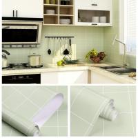 China Moisture-Proof 3D Adhesive Wall Tile Stickers Geometric Design Patterns Wallpaper for Kitchen Bathroom for sale