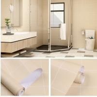 China Moisture-Proof 3D Adhesive Wall Tile Stickers Geometric Design Patterns Wallpaper for Kitchen Bathroom for sale