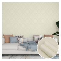 China Customizable Grey Embossed Wallpaper 3D Embossed Peel And Stick Wallpaper for sale