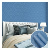 China Customizable Grey Embossed Wallpaper 3D Embossed Peel And Stick Wallpaper for sale