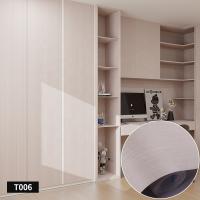 China Brown PVC Wood Grain Wall Sticker Waterproof Light Wood Grain Wallpaper for sale