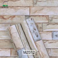 China Fireproof 3D PVC Vinyl Wallpaper Self Adhesive Washable Brick Wallpaper 3D Effect for sale