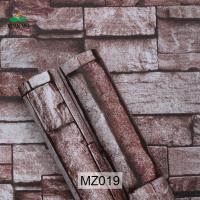 China Fireproof 3D PVC Vinyl Wallpaper Self Adhesive Washable Brick Wallpaper 3D Effect for sale