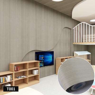 China 3D Interior Textured Wood Grain Wallpaper For Living Room Decoration for sale