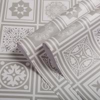 China PVC Mosaic Tiles Design Wallpaper for Apartment Bathroom Decoration 3d Wall Paper Home Improvement for sale