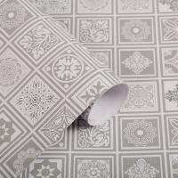 China PVC Mosaic Tiles Design Wallpaper for Apartment Bathroom Decoration 3d Wall Paper Home Improvement for sale