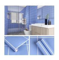 China Ceramic Tile Brick Design Waterproof Wallpaper for Kitchen 3D PVC Self Adhesive Tile Wall Sticker for sale