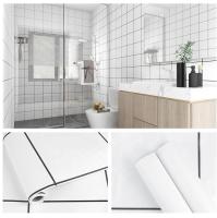 China Ceramic Tile Brick Design Waterproof Wallpaper for Kitchen 3D PVC Self Adhesive Tile Wall Sticker for sale